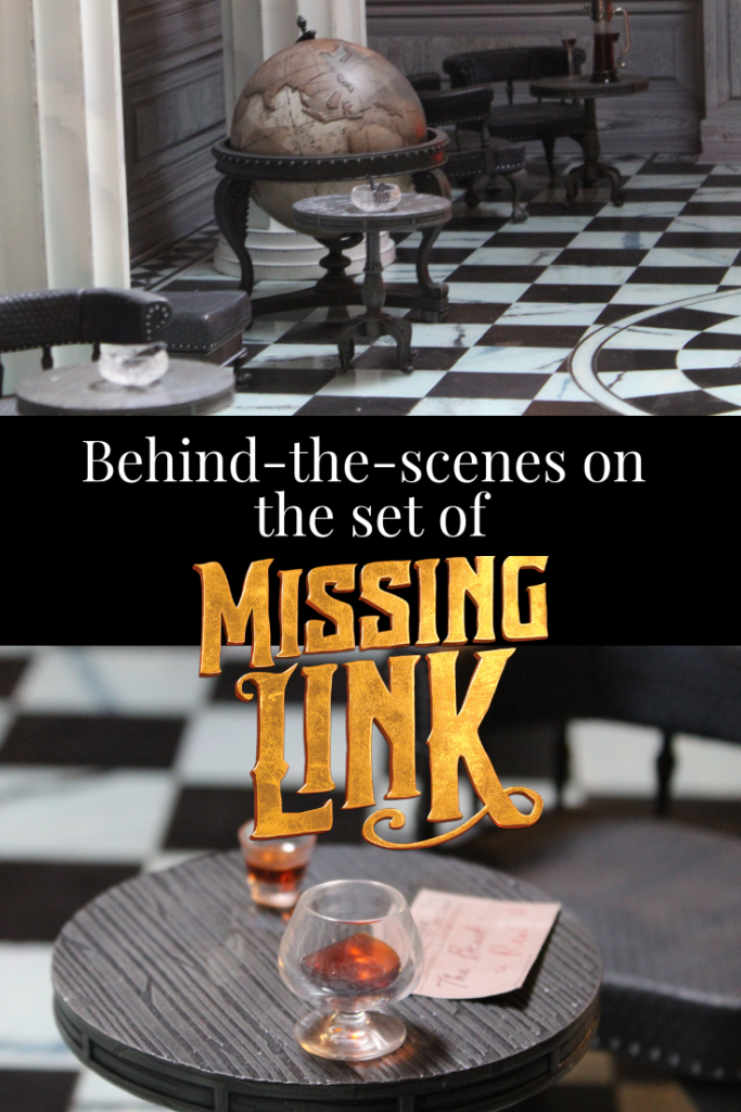 On the set of MISSING LINK at Laika Studios Rural Mom