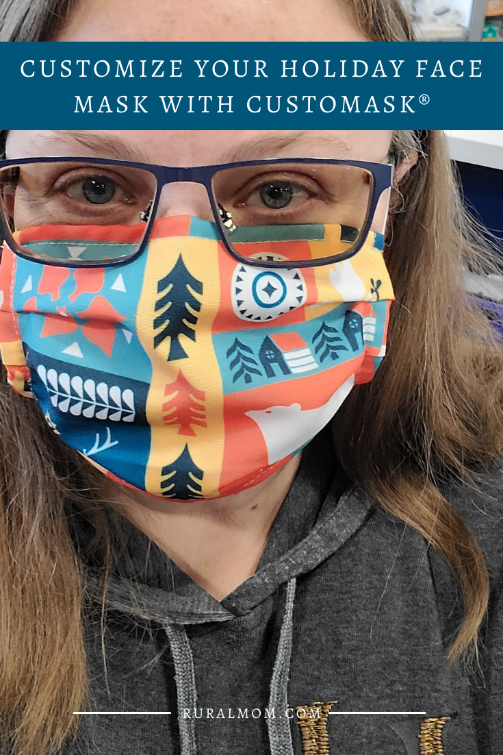 Customize Your Holiday Face Mask with CUSTOMASK® Rural Mom